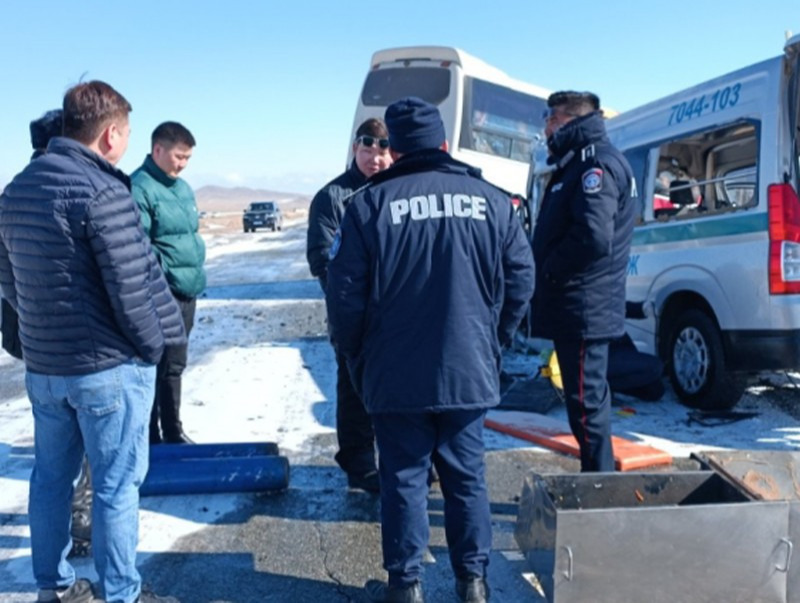 Төв аймагт гарсан ослын газарт АТҮТ ийн хяналтын хэлтсийн дарга нар ажиллав